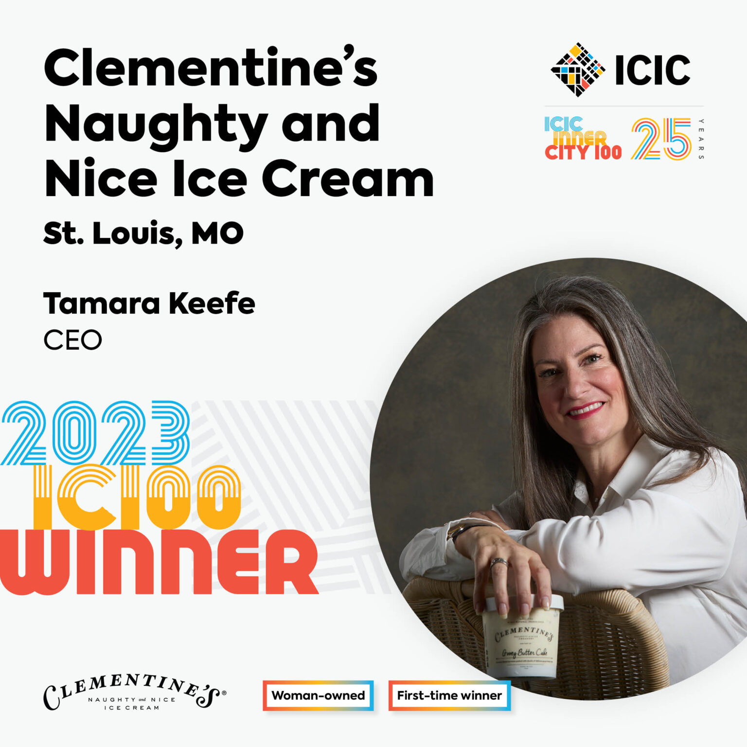 Clementine's Naughty and Nice Ice Cream - ICIC